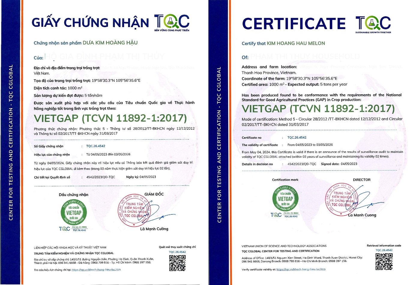 Chứng nhận VietGAP - Thủ tục đăng ký chứng nhận VietGAP